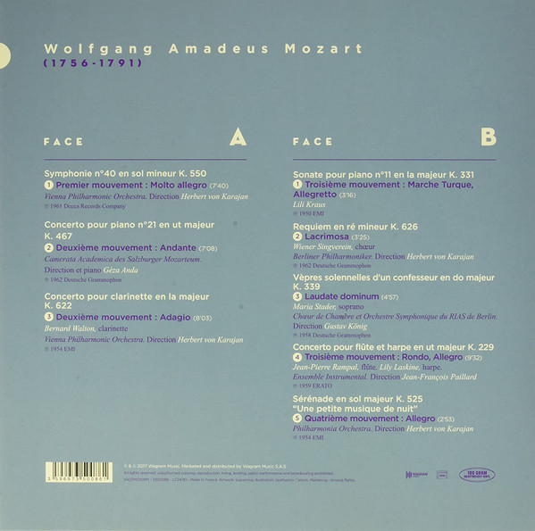 Wolfgang Amadeus Mozart – Les Chefs D’Œuvres De – The Masterpieces Of ...