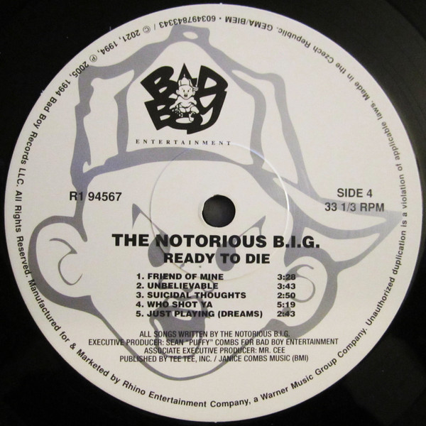 The Notorious BIG – Ready To Die (2lp) the notorious b.i.g.’s debut ...